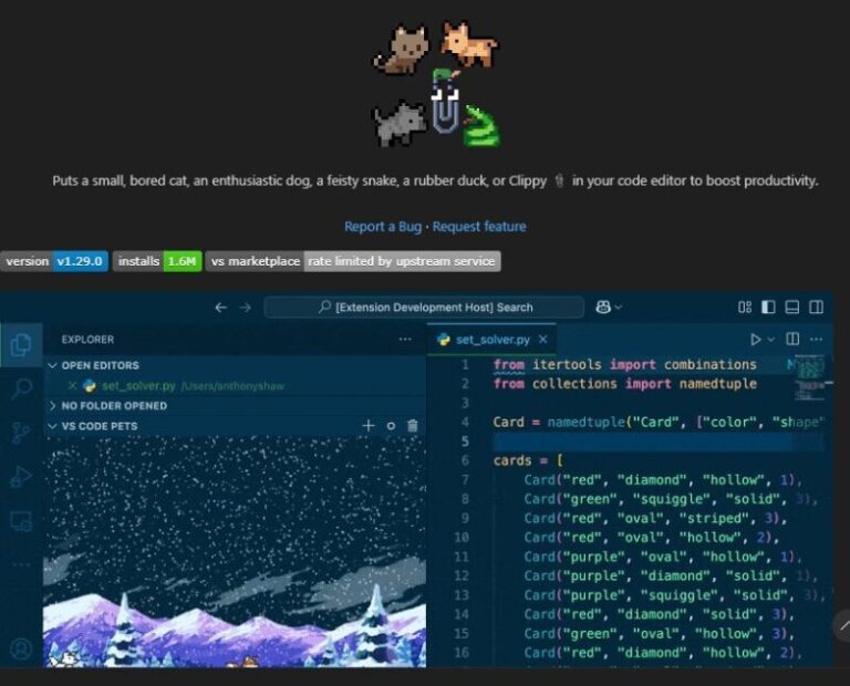 VSCode で癒しのペット！「vscode-pets」拡張機能の使い方と魅力